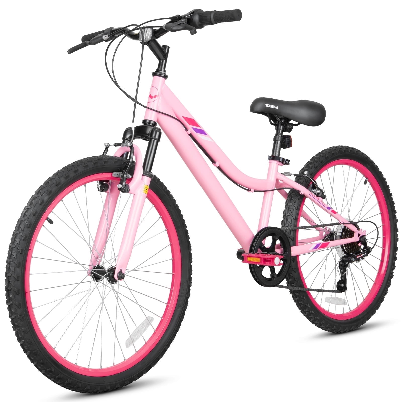 Hykolity Kids Mountain Bike, 24 inch 7 Speed Kid Bicycle, Girls ...