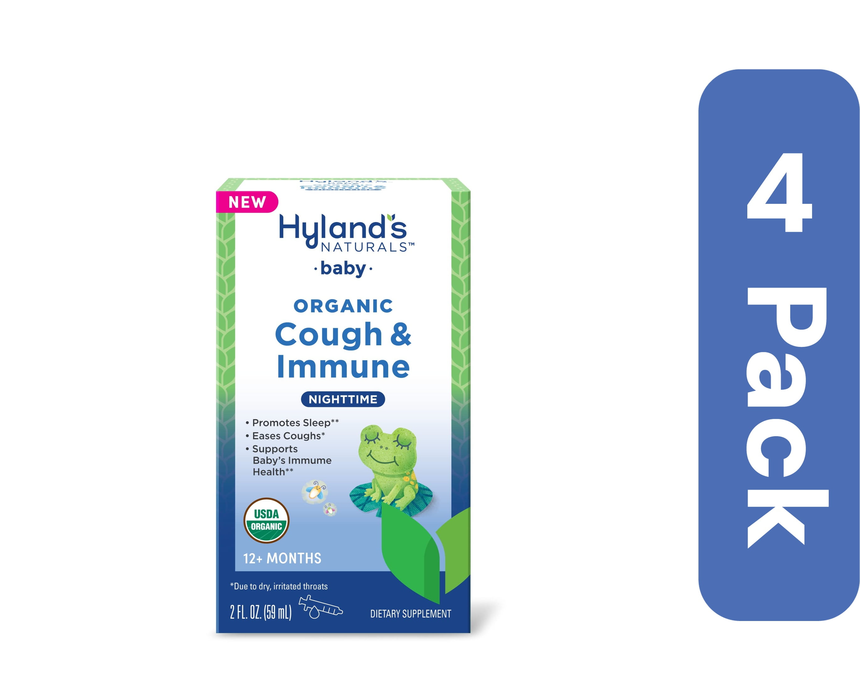 Hyland Baby Cough and Immune Night 2 fl oz (Pack Of 4) - Walmart.com