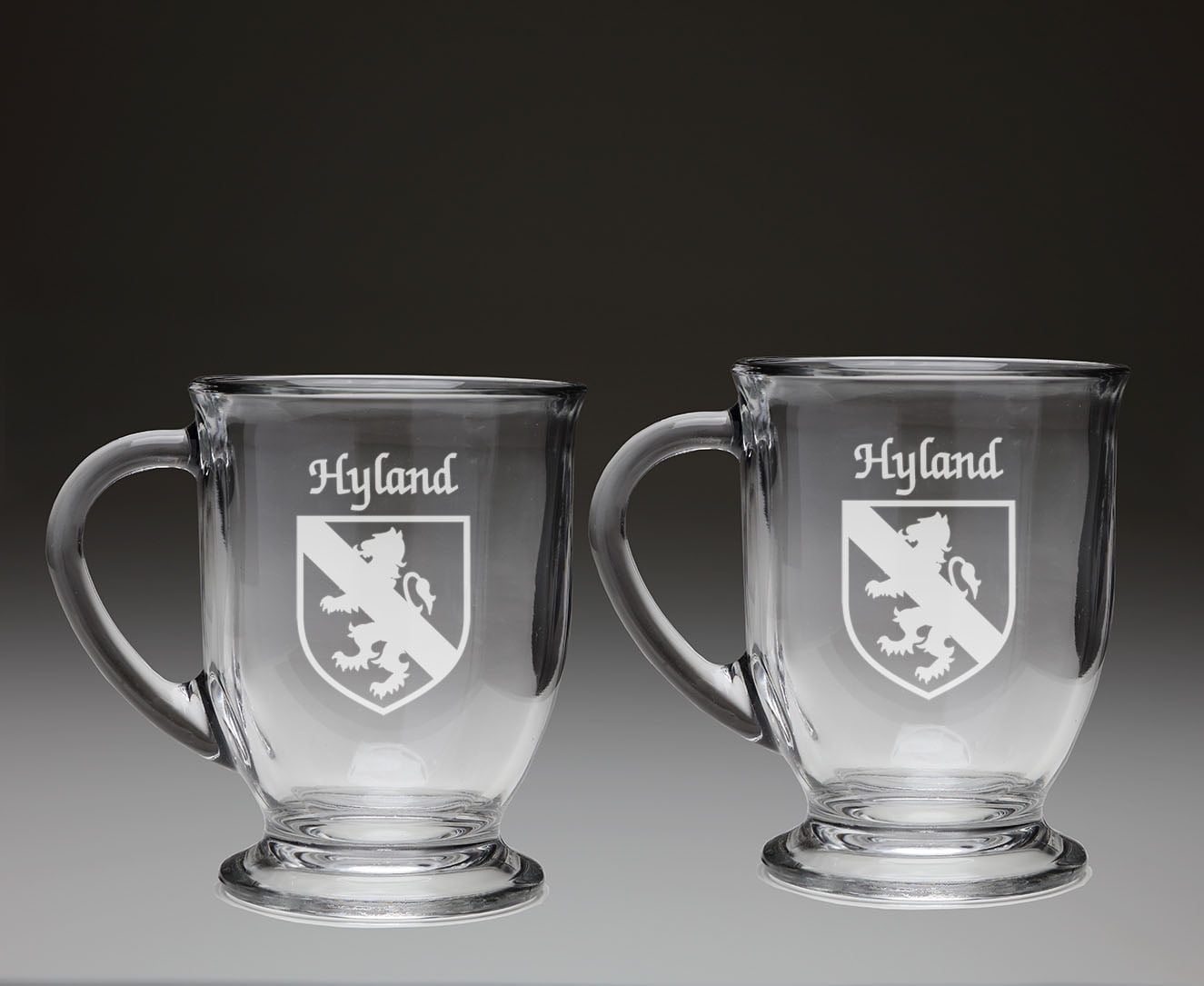 Hyland Irish Coat of Arms Glass Coffee Mugs - Set of 2 - Walmart.com