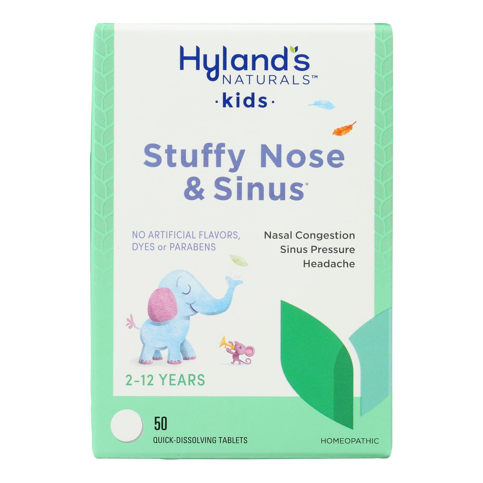 Hyland Kids Stuffy Nose Sinus 50 Tablets (Pack Of 5) - Walmart.com