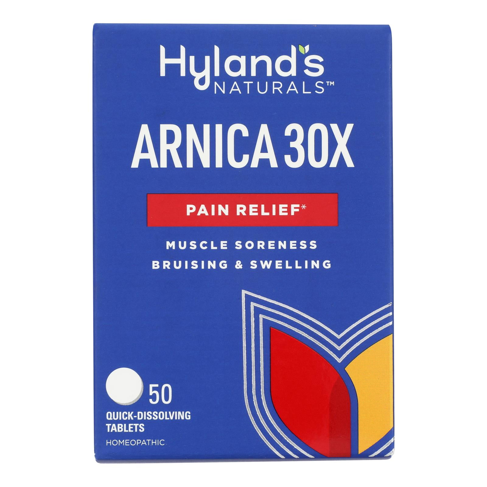 Hyland's Naturals Arnica Montana 30x Tablets, Quick Dissolving Tabs for ...
