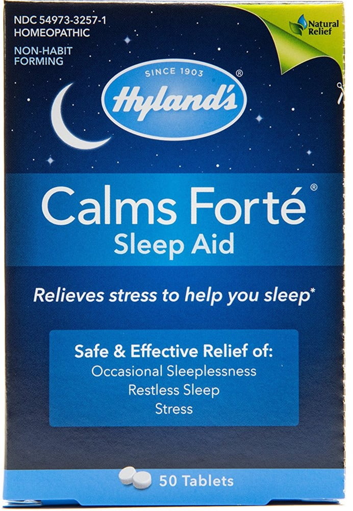 Hyland's Calms Forte Sleep Aid Tablets 50 ea (Pack of 3) - Walmart.com