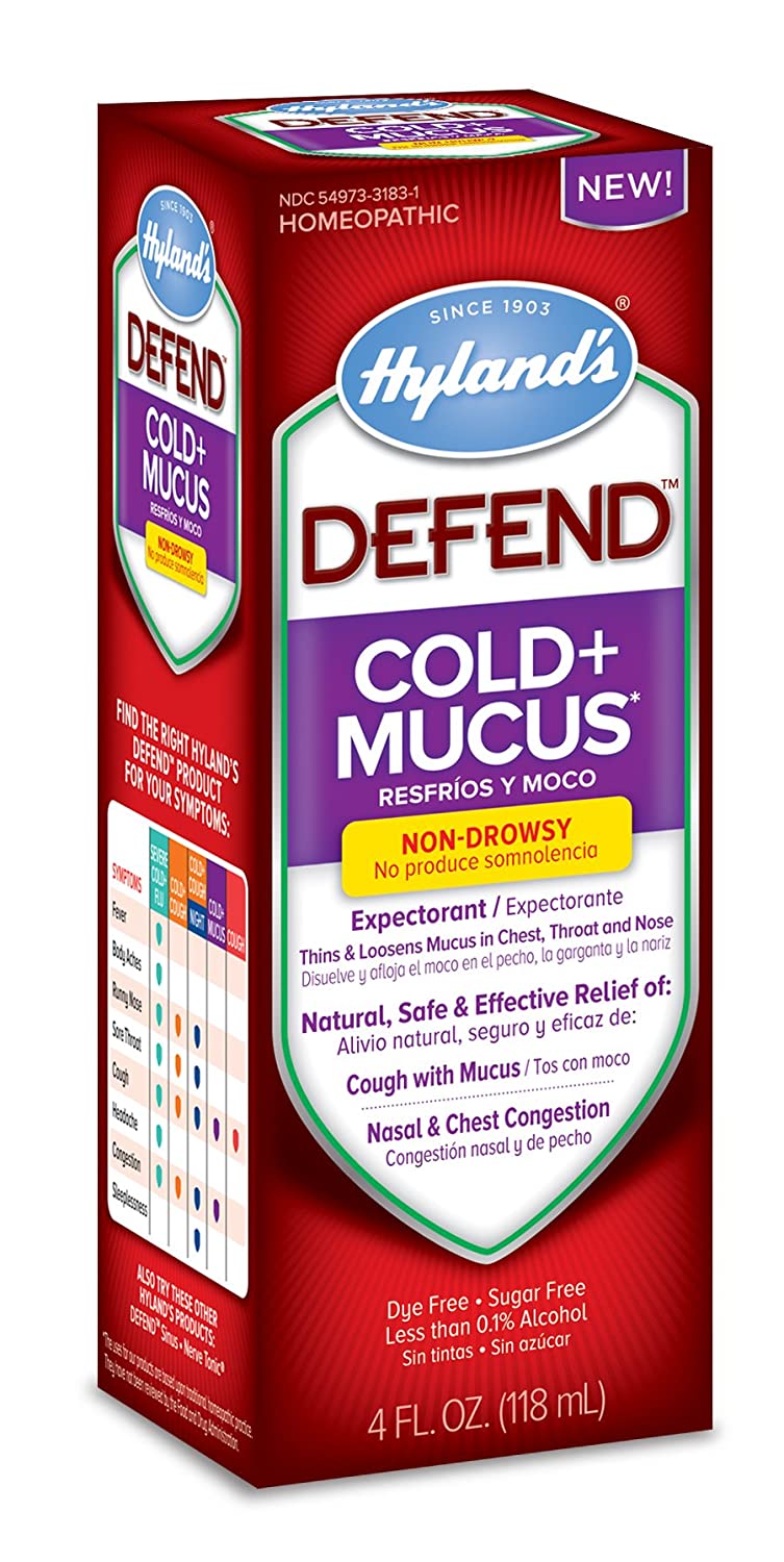 Hyland's Defend Cold + Mucus Relief Liquid 4 oz (Pack of 2) - Walmart.com
