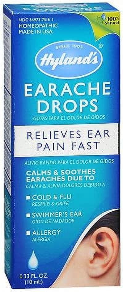Hyland's Earache Drops 0.33 oz Pack of 2 - Walmart.com