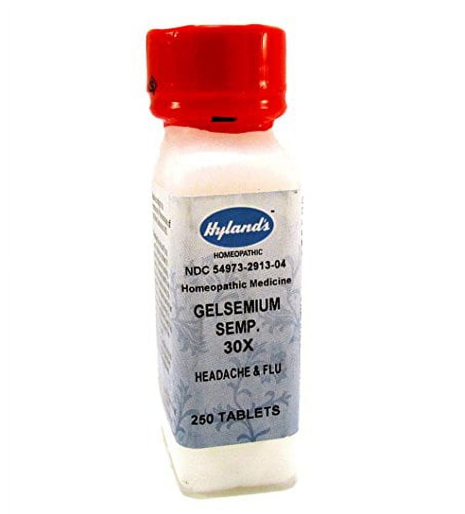 Hyland's Gelsemium 30X Tablets, Natural Homeopathic Relief of Dull ...