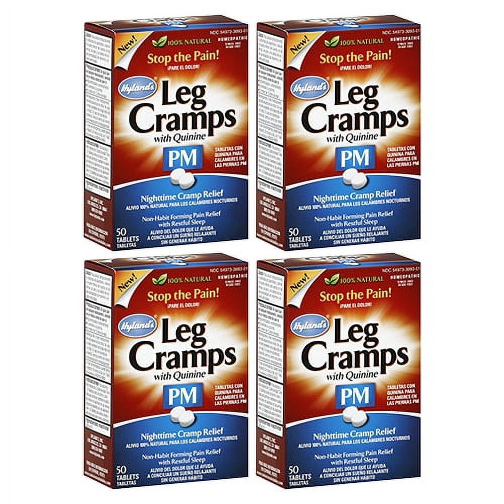 Hyland's Leg Cramps PM Nighttime Medicine - 50 Tablets, 4 Pack ...