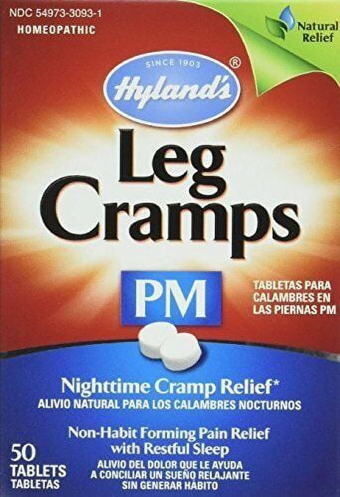 Hyland's Leg Cramps PM, Nighttime Pain Relief, Dissolvable Tablets, Non ...