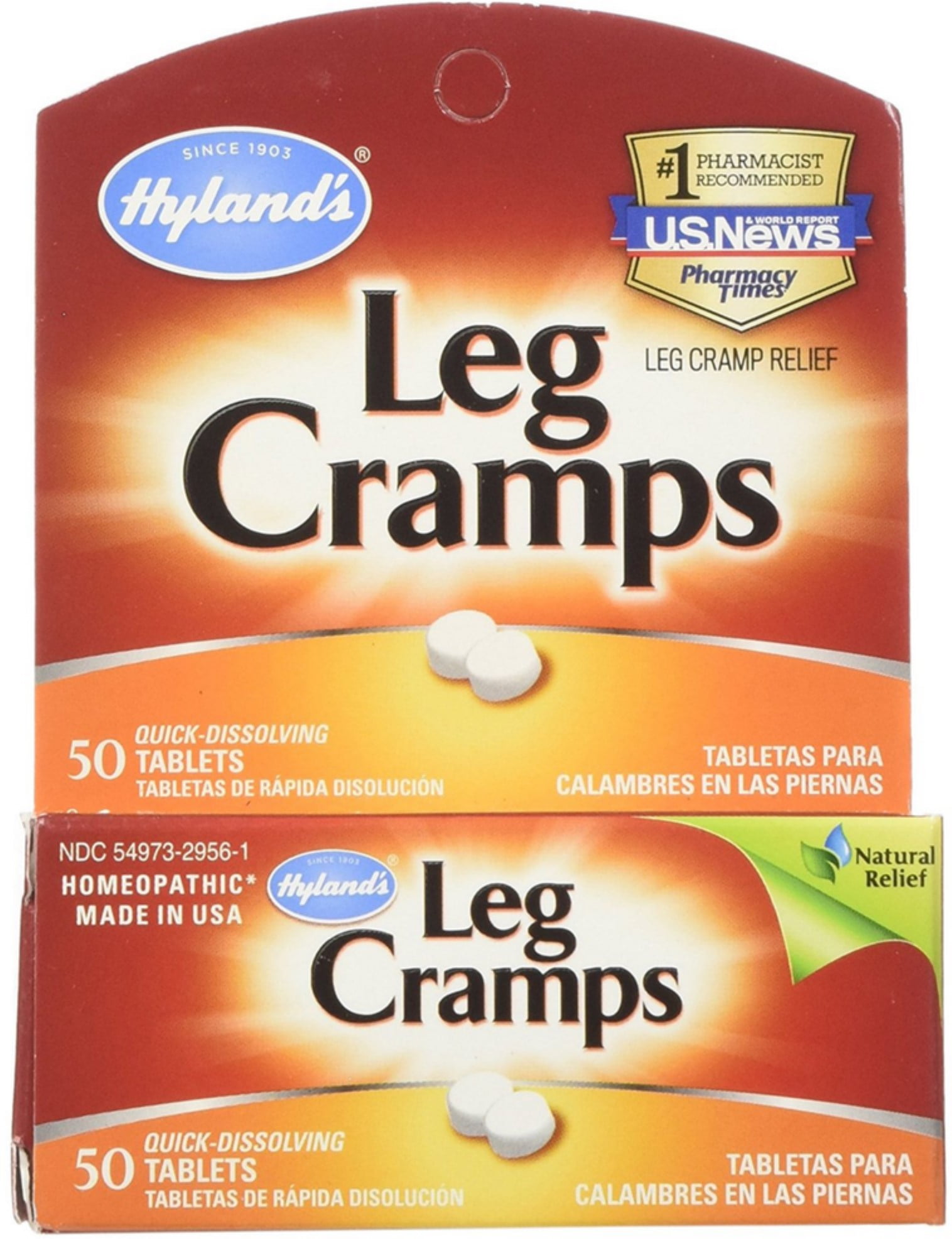 Hyland's Leg Cramps Quick Dissolving Tablets 50 ea (Pack of 4 ...