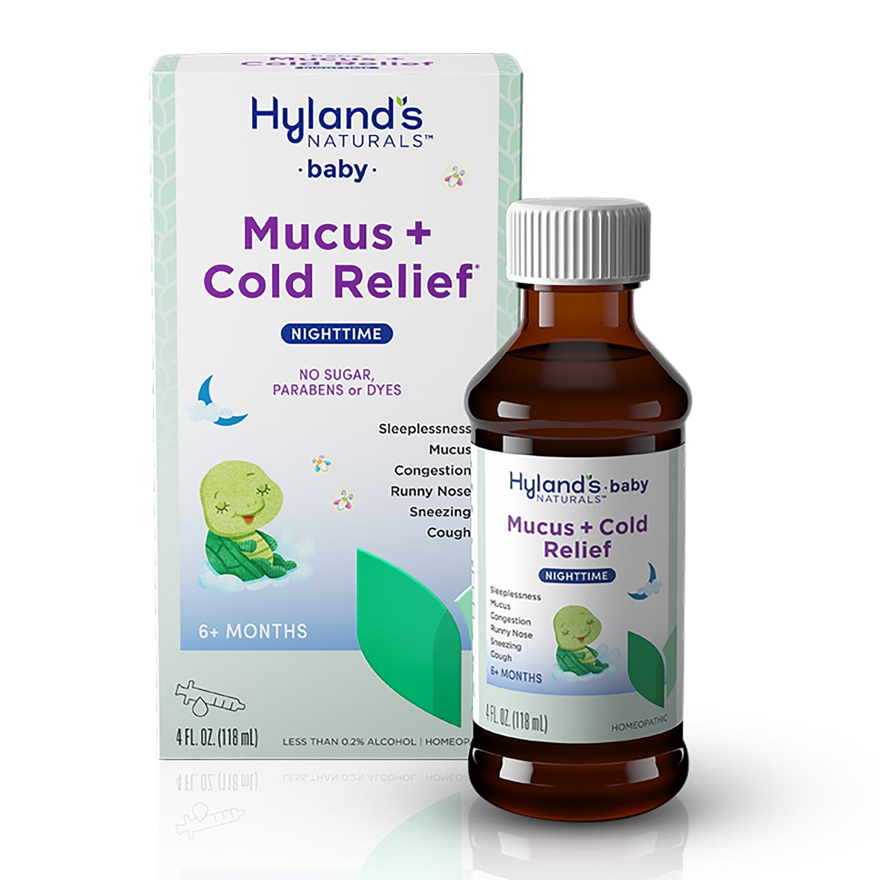 Hyland's Naturals Baby Nighttime Mucus + Cold Relief, Natural Relief of ...