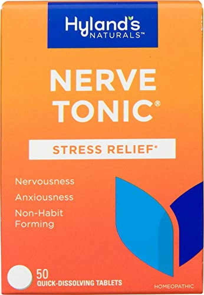 Hyland's Nerve Tonic Stress Relief Tablets 50 Count - Walmart.com