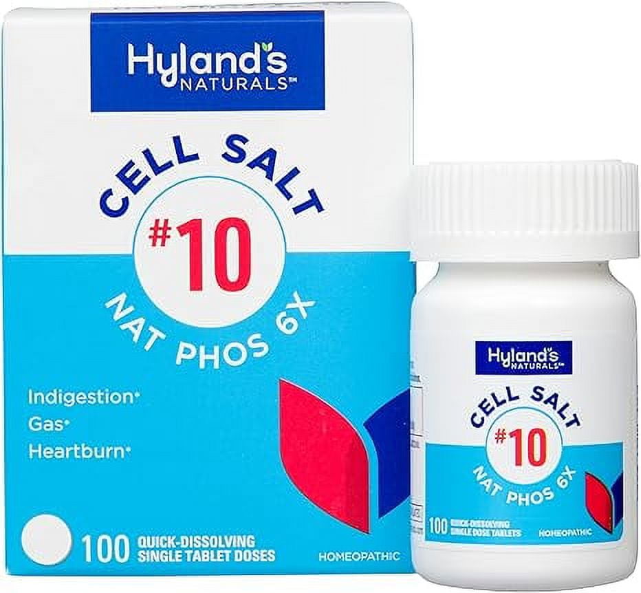 Hyland's Naturals No10 Cell Salt NAT Phos 6X Tablets, Natural Relief of ...