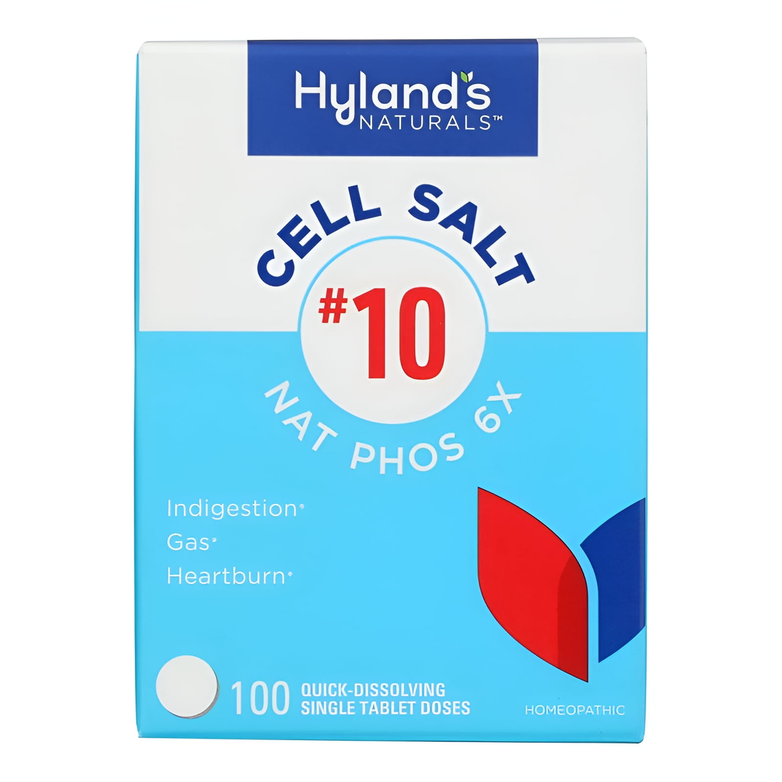 Hyland's Naturals Homeopathic Medicine Pills, No10 Cell Salt NAT Phos ...