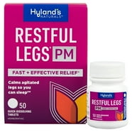 Hyland's Nighttime Restful Legs PM Quick Dissolving Tablets, 50 ea ...