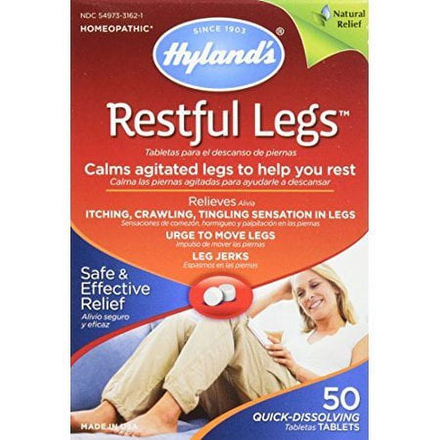 Hyland's Homeopathic Restful Leg Relief Tabs, Itch, Crawl & Tingling ...