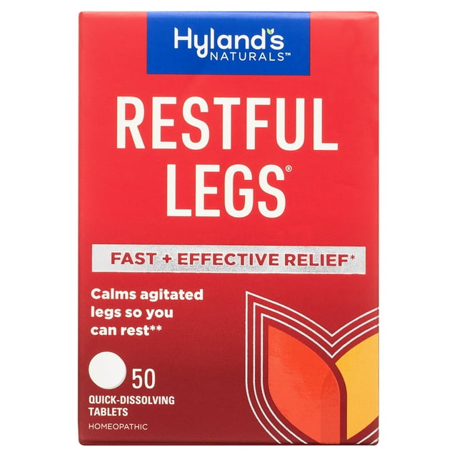 Hyland's Restful Legs, 50 Tablets, Natural Relief of Itching, Crawling ...