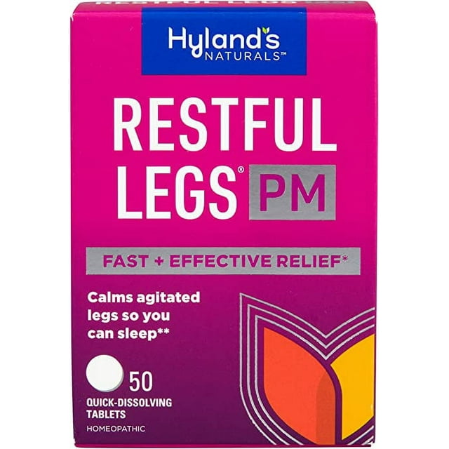 Hyland's Restful Legs PM Quick Dissolving Tablets, 50 ea (Pack of 2 ...