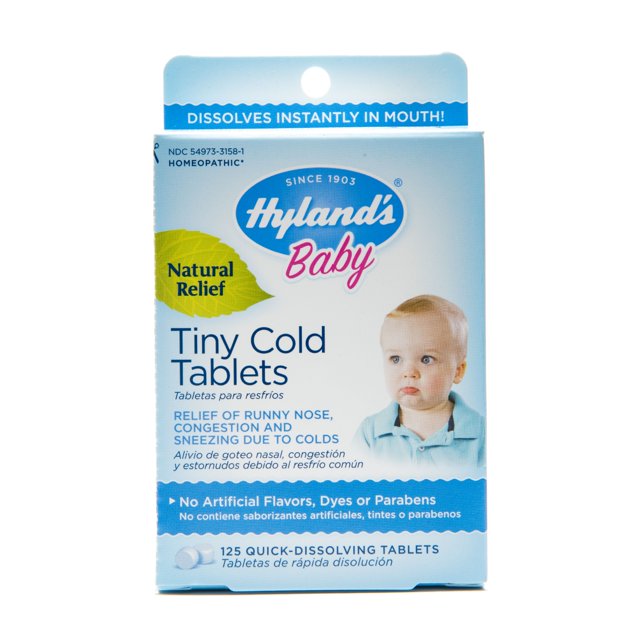 Hyland's Naturals Infant Cold Medicine, Quick-Dissolving Tablets for ...
