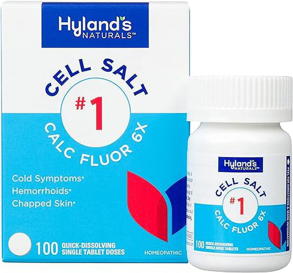Hylands Naturals Cell Salt No 1 Calc Fluor 6X Tablets, Natural Relief ...