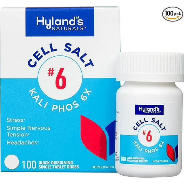 Hylands Naturals Kali Phos 6X Cell Salt Tablets, Headaches, and Simple ...
