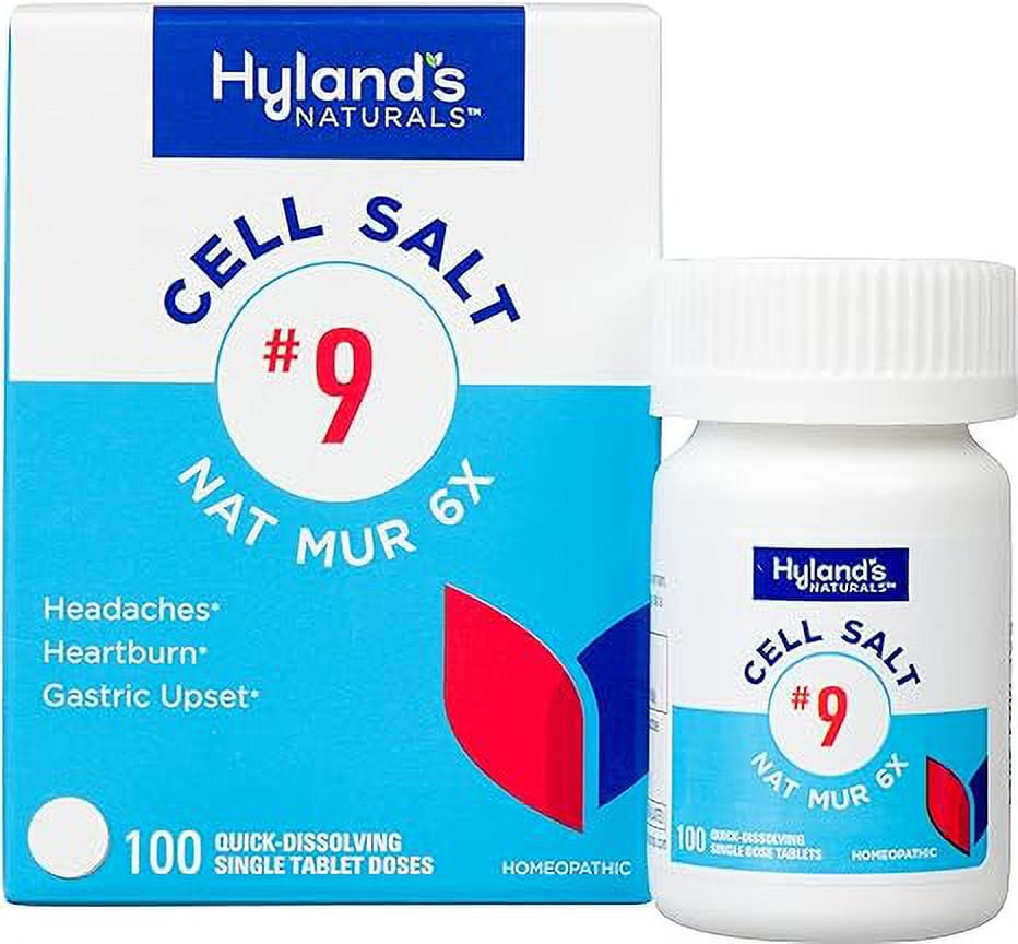 Hylands Naturals No 9 Cell Salt Nat Mur 6X Tablets, Relief of Headache ...