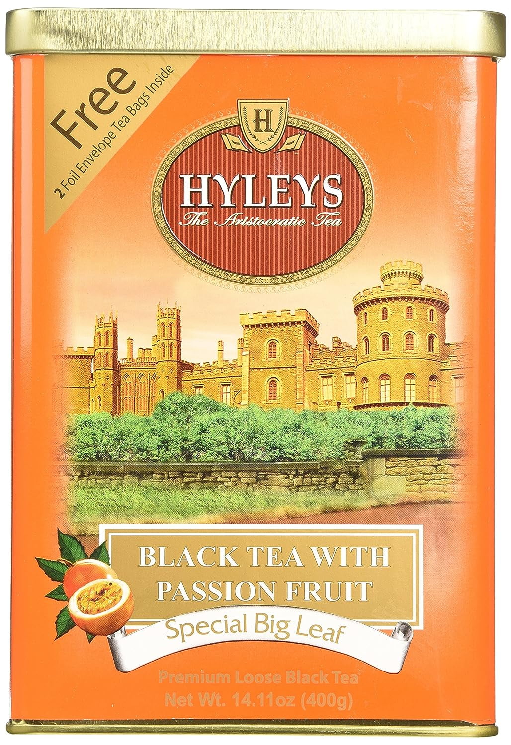 Hyleys Ceylon Big Leaf Loose Black Tea, 14.11 oz (400g) Metal Tin ...