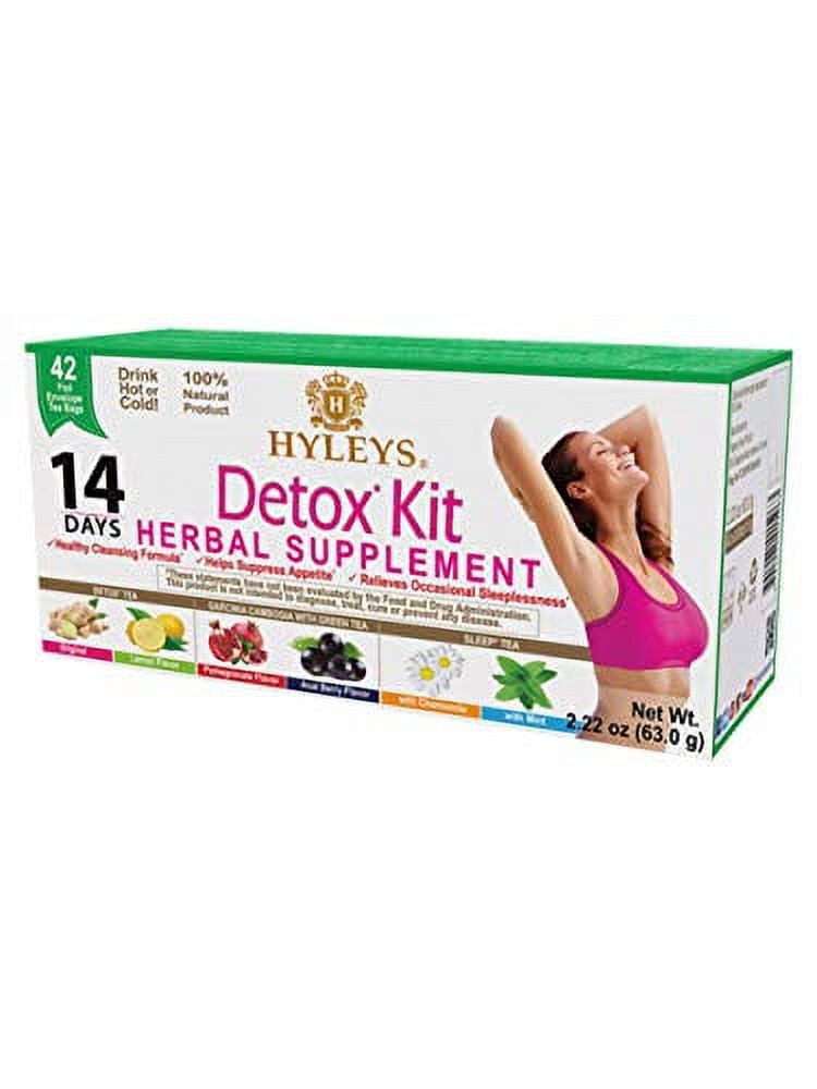 Hyleys Detox Tea 14 Days Kit - 42 Tea Bags - Herbal Supplement (100% ...