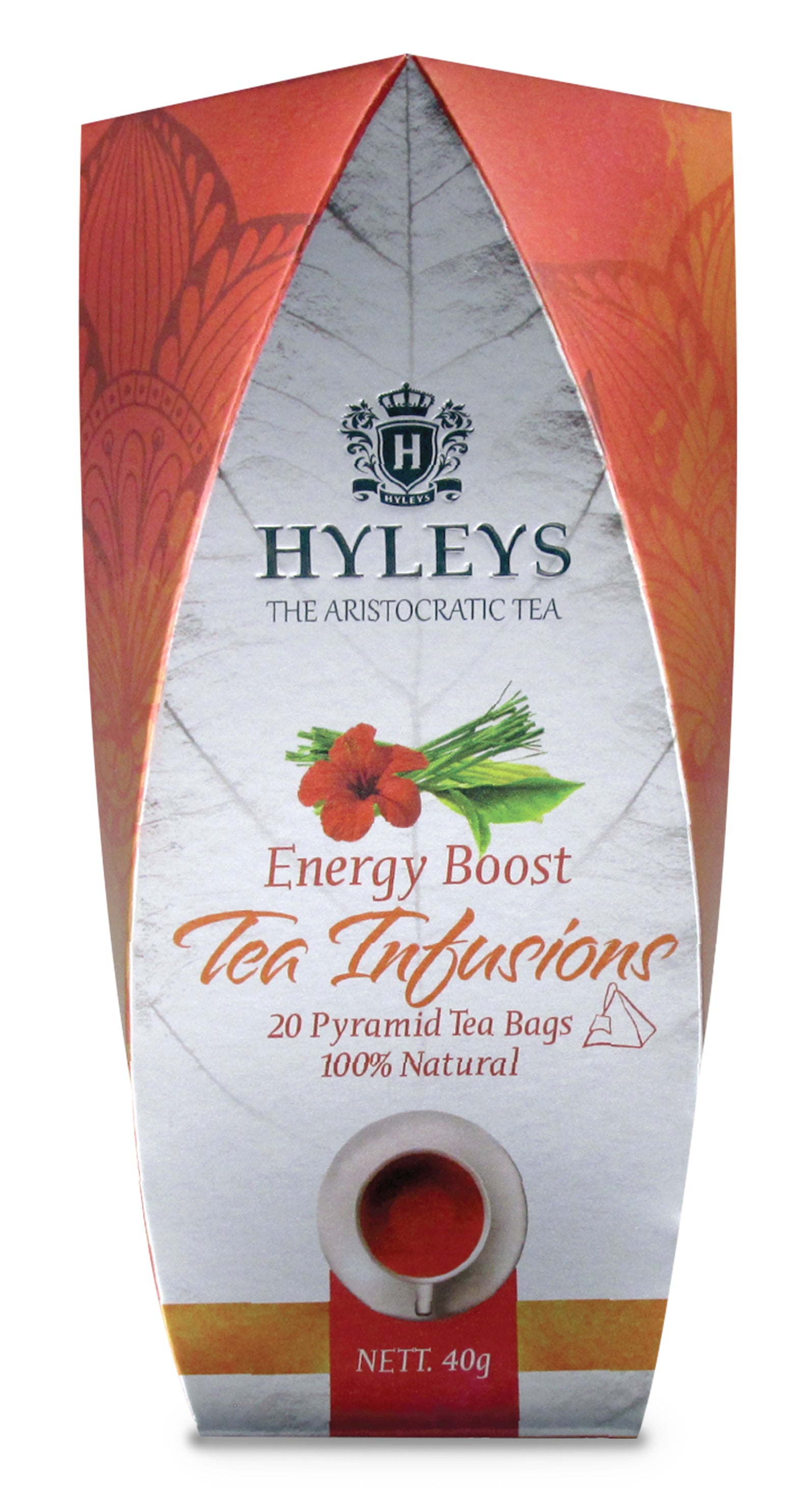 Hyleys Energy Boost Green Tea with Gotukola, Lemongrass & Hibiscus ...
