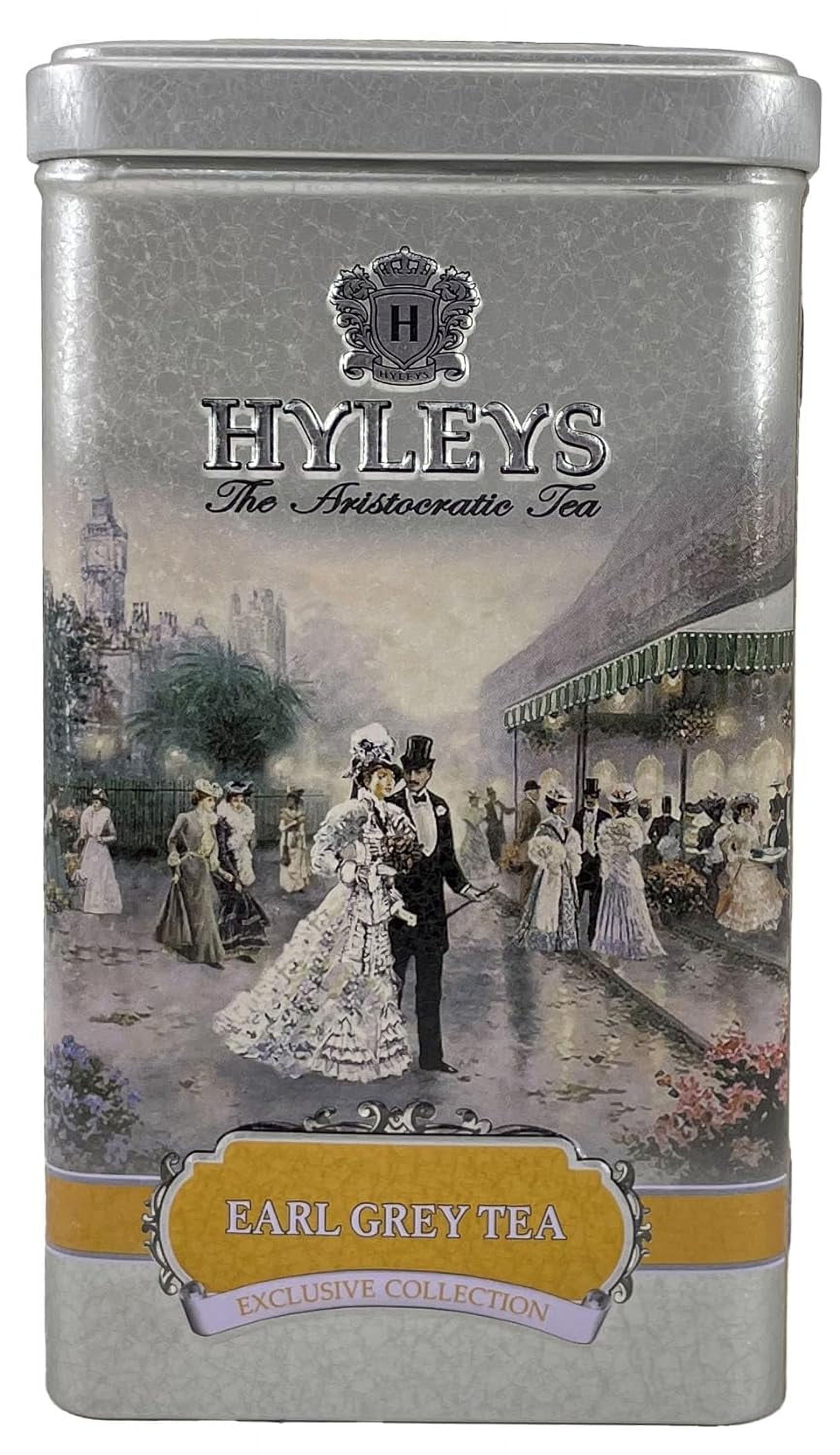 Hyleys English Earl Grey Big Leaf Loose Black Tea in Gift Tin - 3.5 oz ...