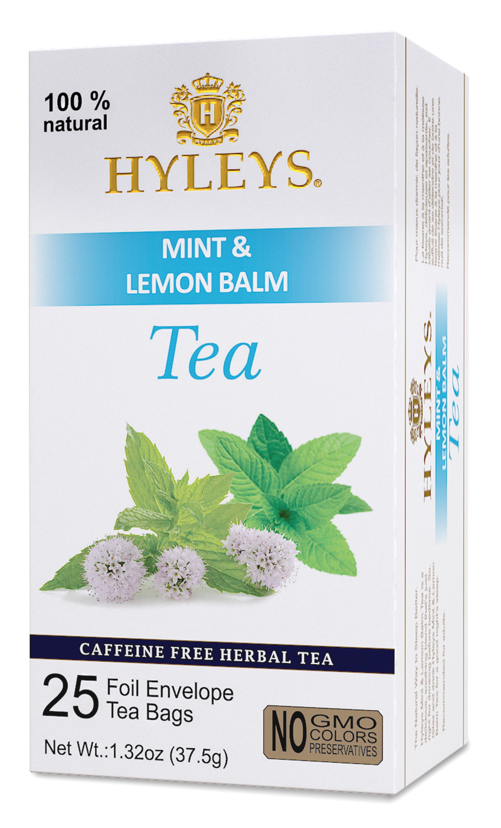 Hyleys Sleep Tea with Mint and Lemon Balm - 25 Tea Bags - Caffeine free ...
