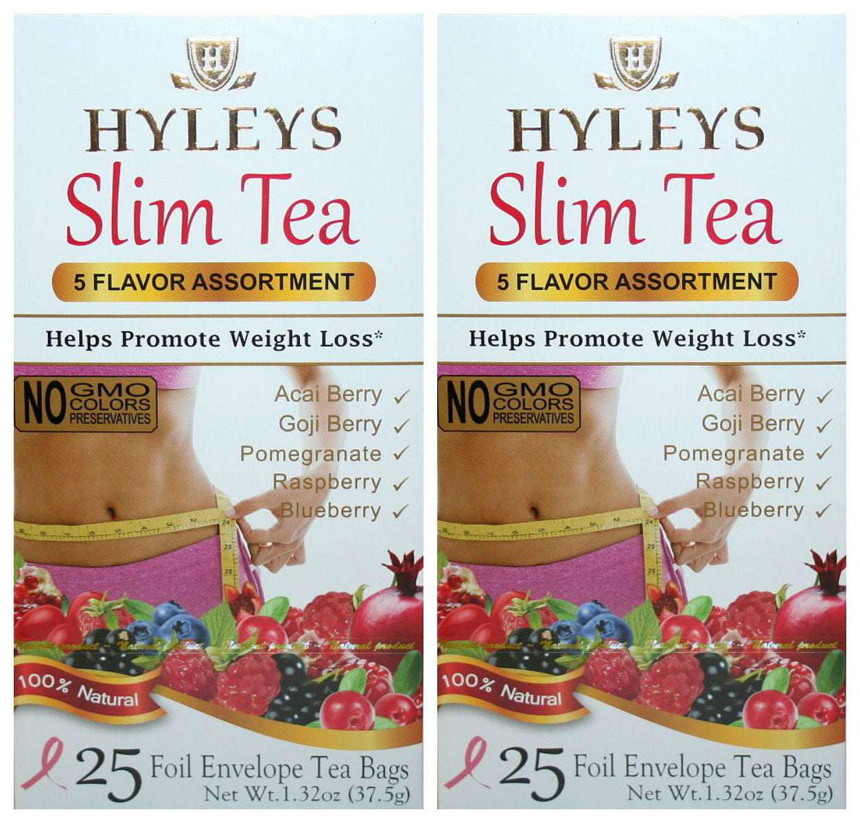 Hyleys Slim Tea 5 Flavor Assortment, Two Pack - Walmart.com