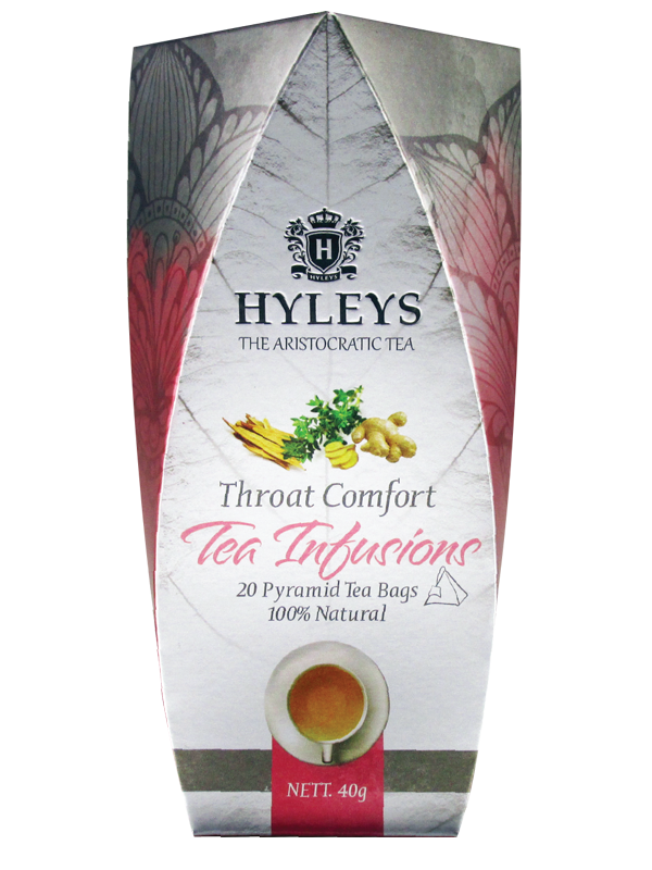 Hyleys Throat Comfort Herbal Tea with Ginger, Liquorice & Orange Peel ...