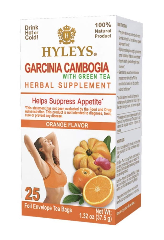 Hyleys Wellness Green Tea Garcinia Cambogia Infused Orange Flavor ...