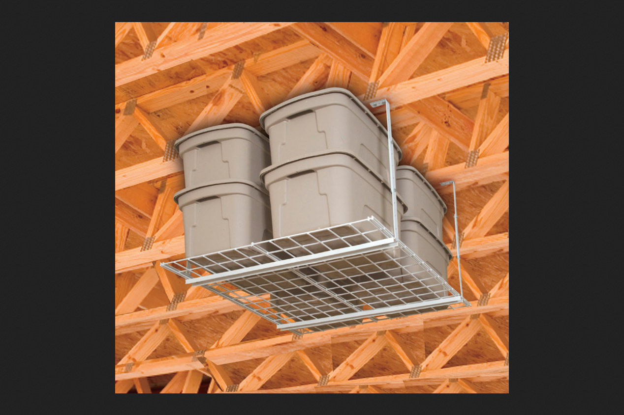 Hyloft Steel Ceiling Storage Unit 36 in. L x 24 in. H x 27 in. W ...