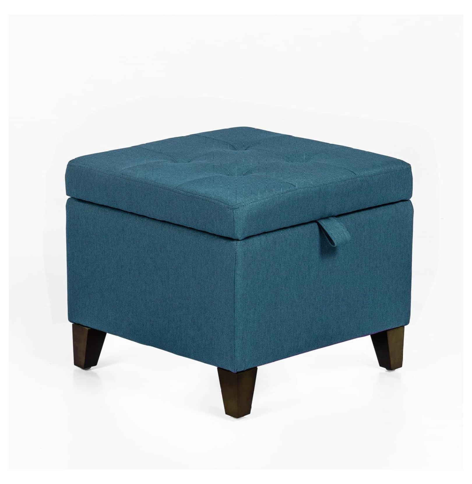 Hymkun 17 Inch Square Storage Ottoman,Small Foot Rest Stool for Couch ...
