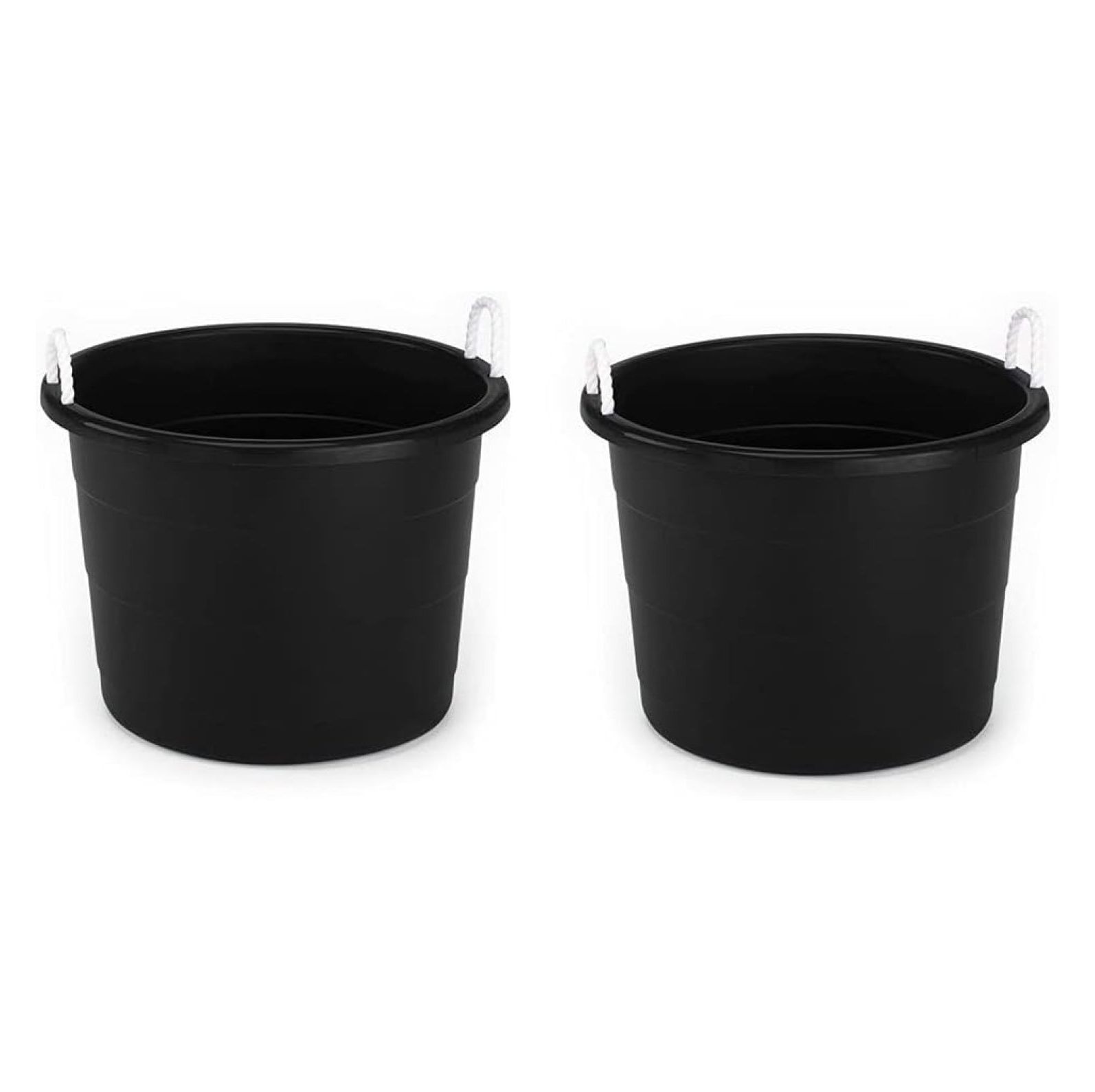 Hymkun 18 Gallon Plastic Multipurpose Utility Storage Bucket Tub with ...