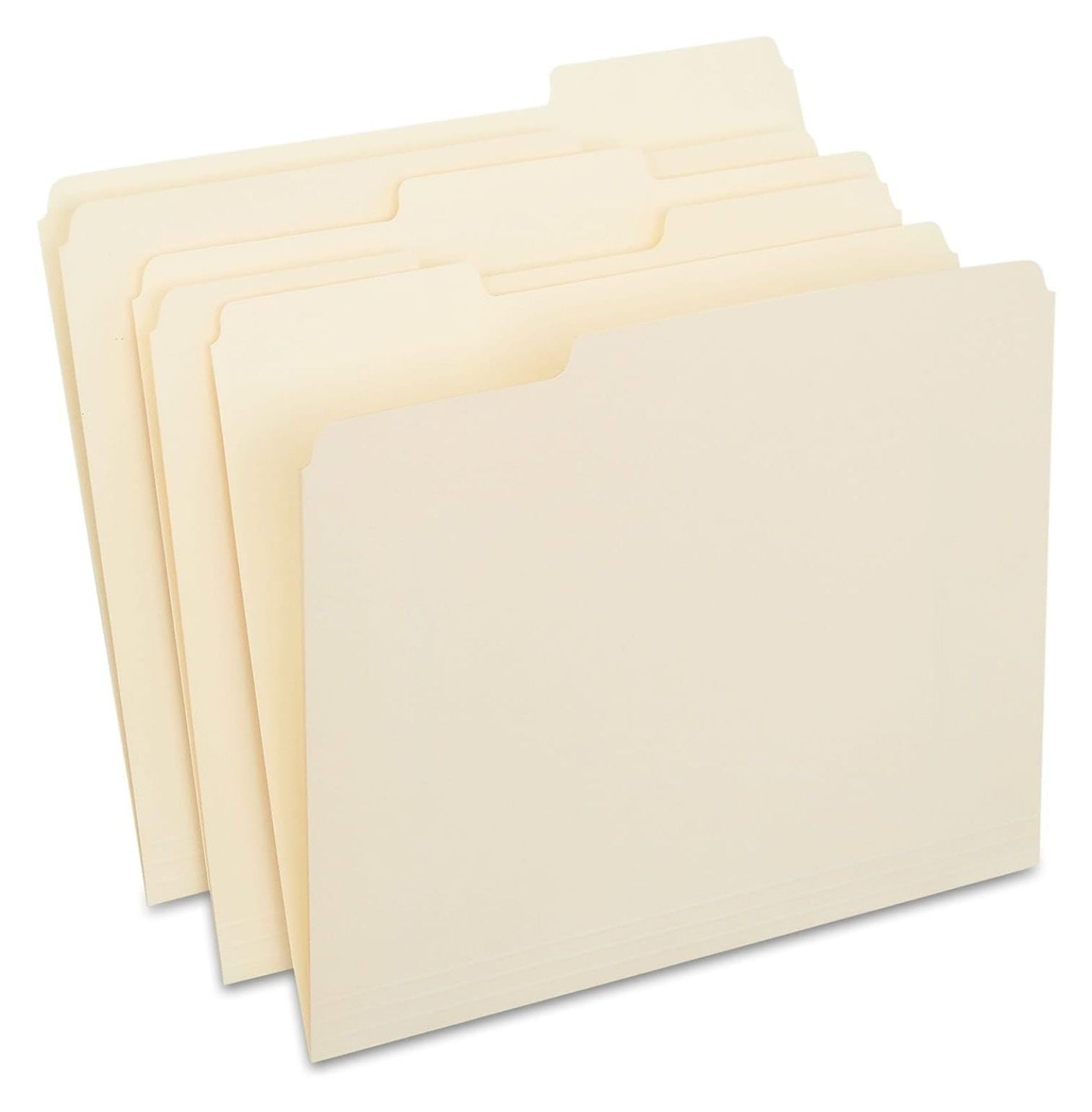 Hymkun 221689 3-Tab File Folders Letter Assorted Position Manila 250 ...