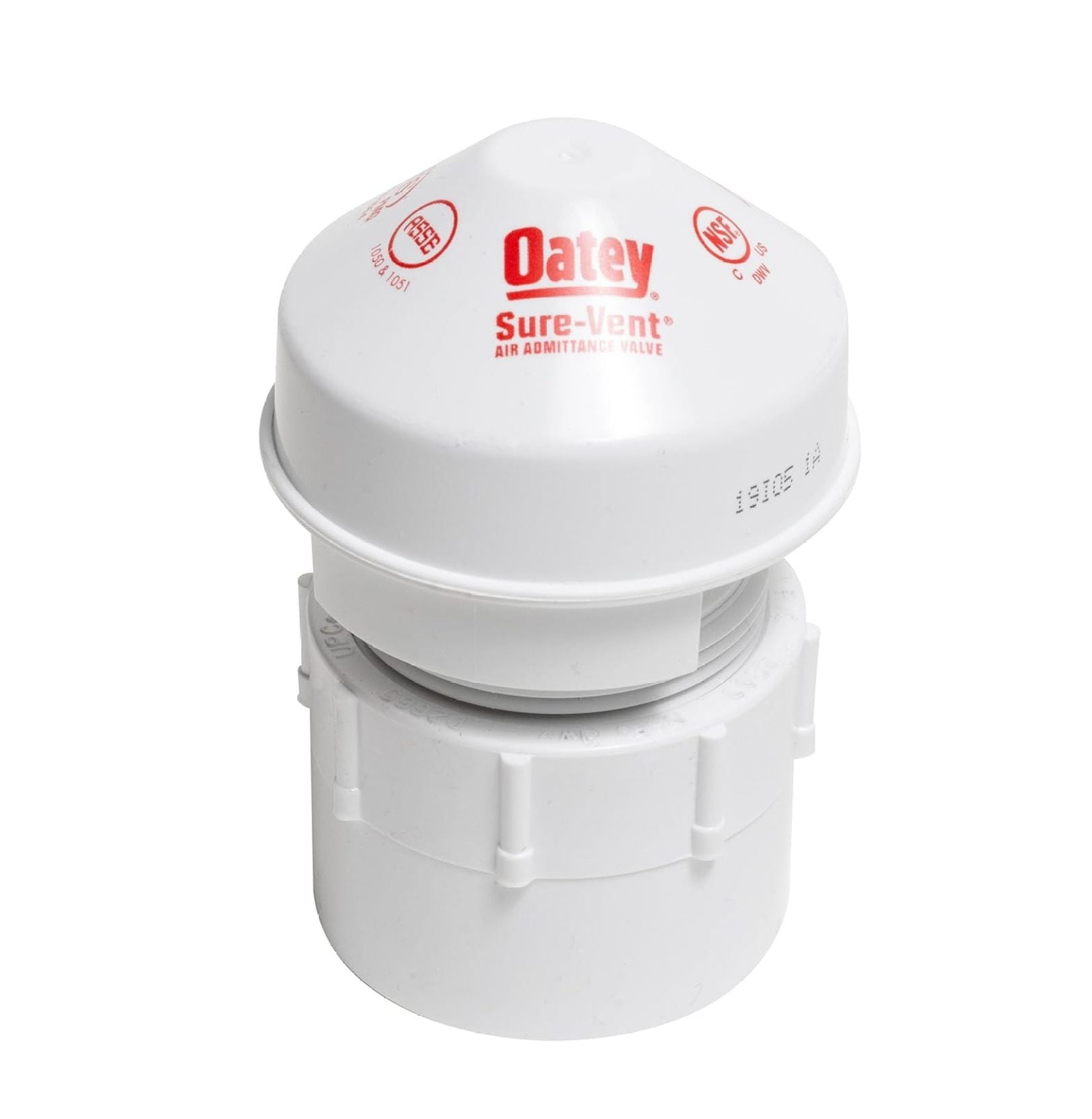 Hymkun 39228 1.5" 6 DFU Sure-Vent AAV with PVC Adapter, 1.5 Inch, White ...