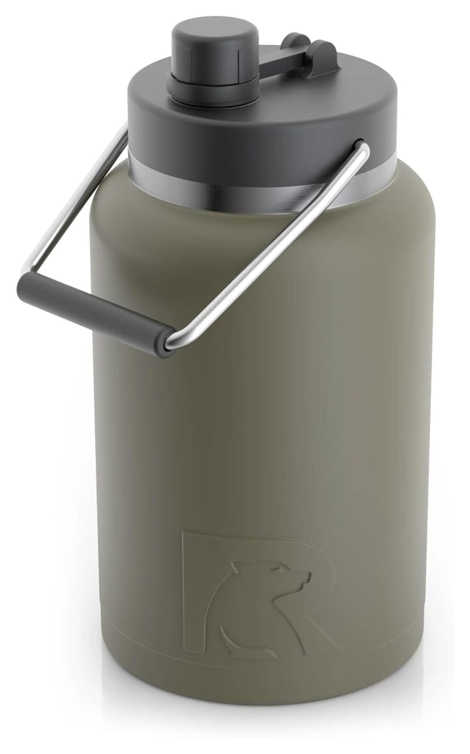 Hymkun Jug with Handle, Half Gallon, Olive Matte, Large Double Vacuum ...