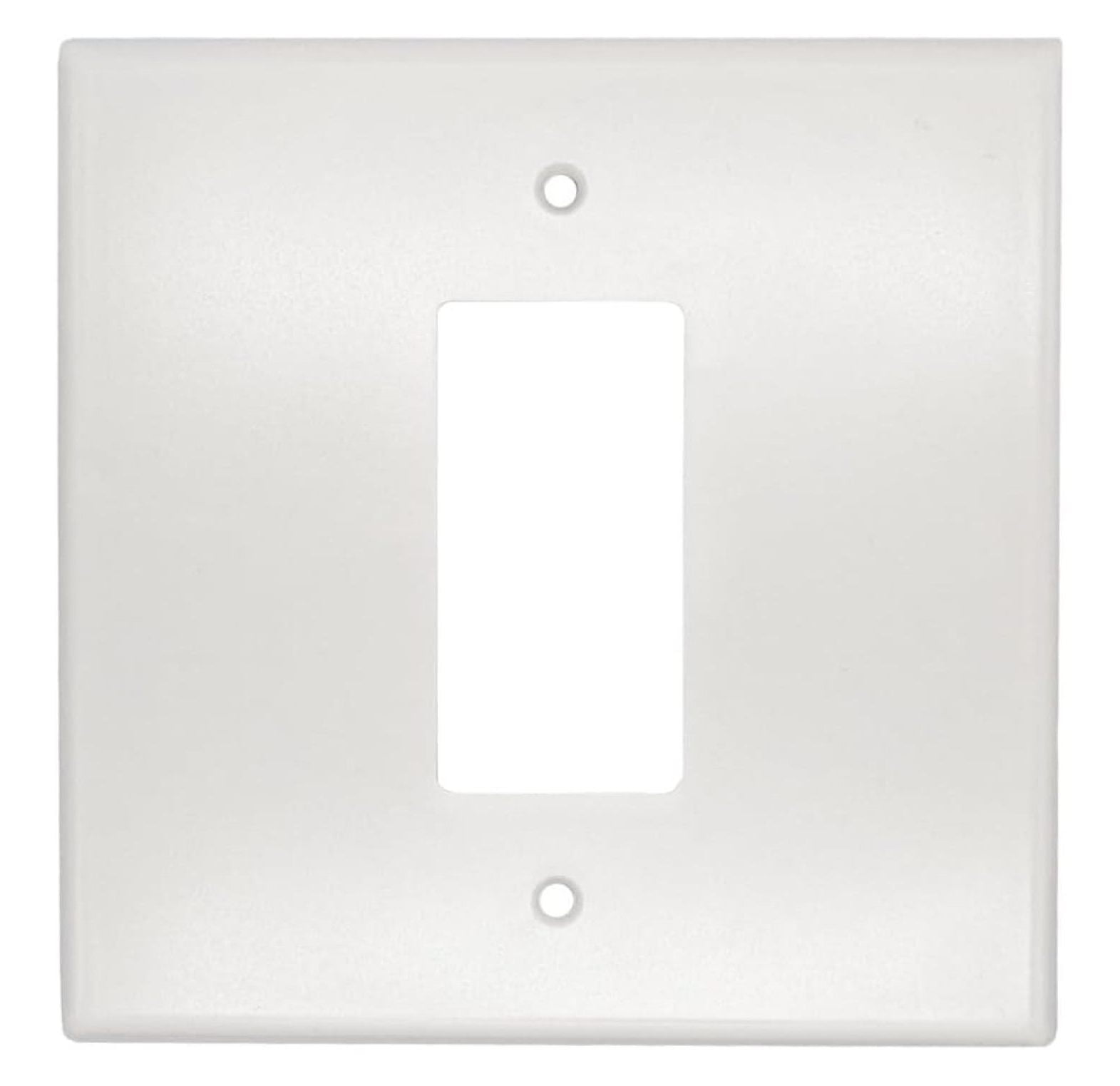 Hymkun Jumbo Over Sized, 2 Gang Sized Wall Plate, 1 Opening for Rocker ...