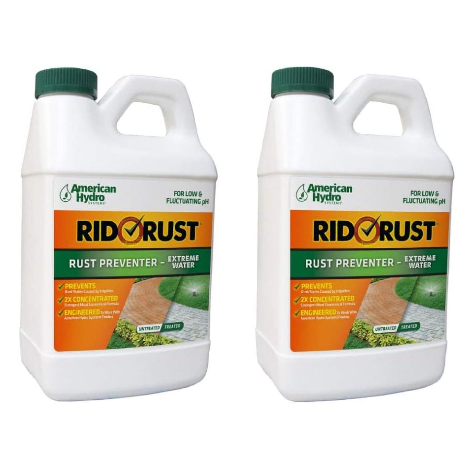 Hymkun RR2 Rid O' Rust Stain Preventer Extreme Water, 1/2 Gallon, 2 ...