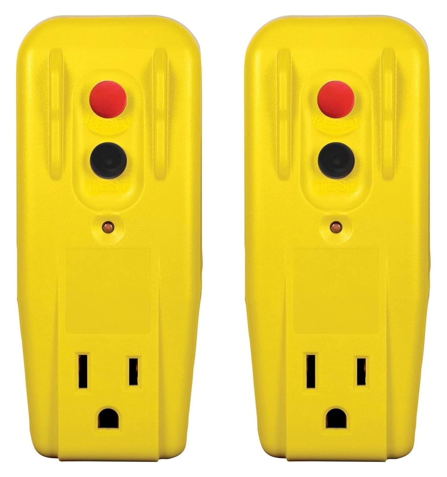 Hymkun Single Outlet GFCI Adapter, 15 Amp Grounded 3-Prong Automatic ...