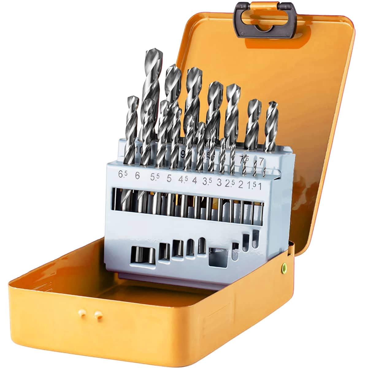 Hymnorq 19PC 1-10mm Metric Ground HSS Twist Drill Bits Set for Softer ...