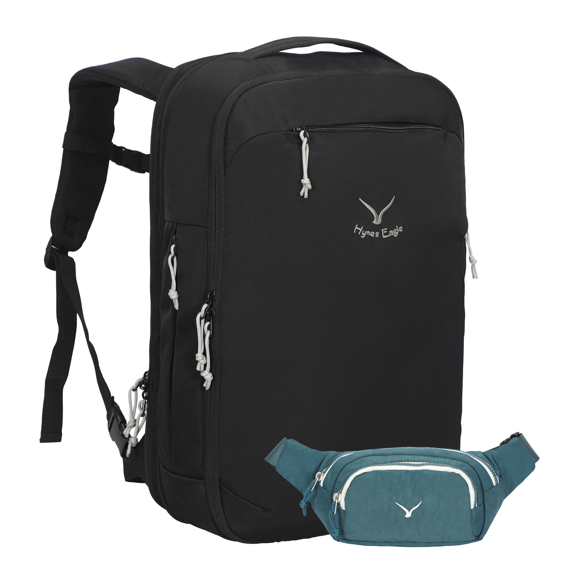 Hynes Eagle Travel Set 40L TSA Approved Backpack Black & Multi ...