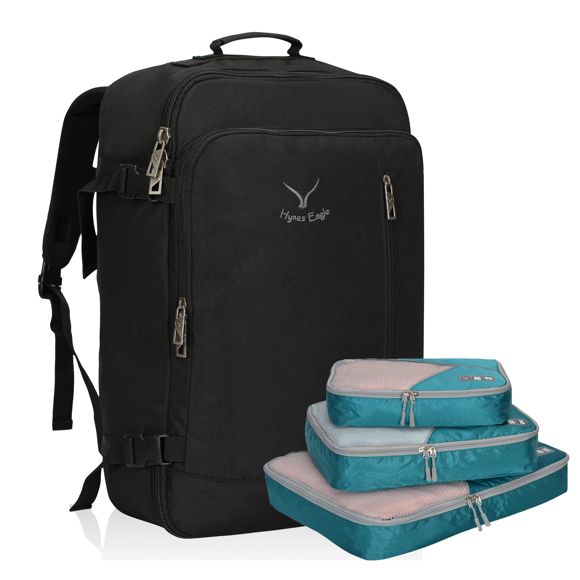 Hynes Eagle Unisex 38L Travel Backpack with 3PCS Packing Cubes ...