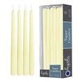 Hyoola 10" Long Burning Dripless Taper Candles, 12-Pack, Ivory ...