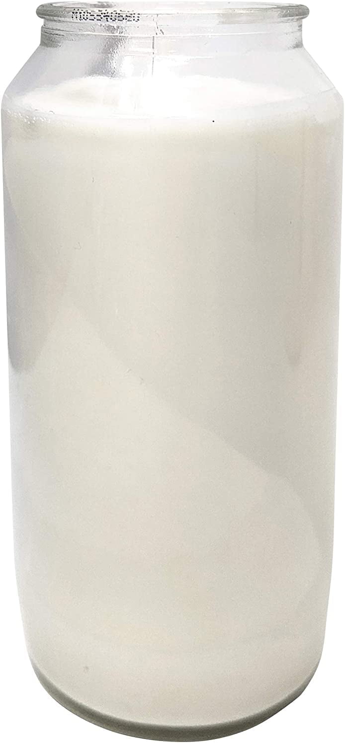Hyoola 6" Tall White Prayer Candles, 7 Day Long Burning Memorial ...