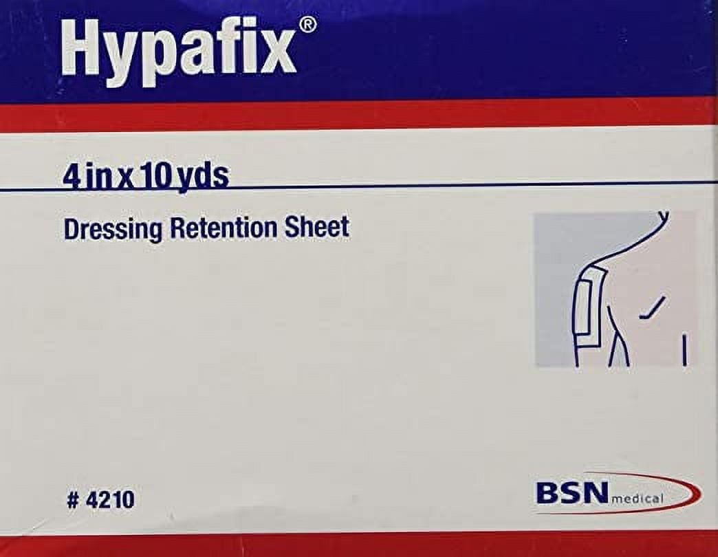 "Hypafix Dressing Retention Sheet Roll 4""x10 Yards 2 Pk | Waterproof ...