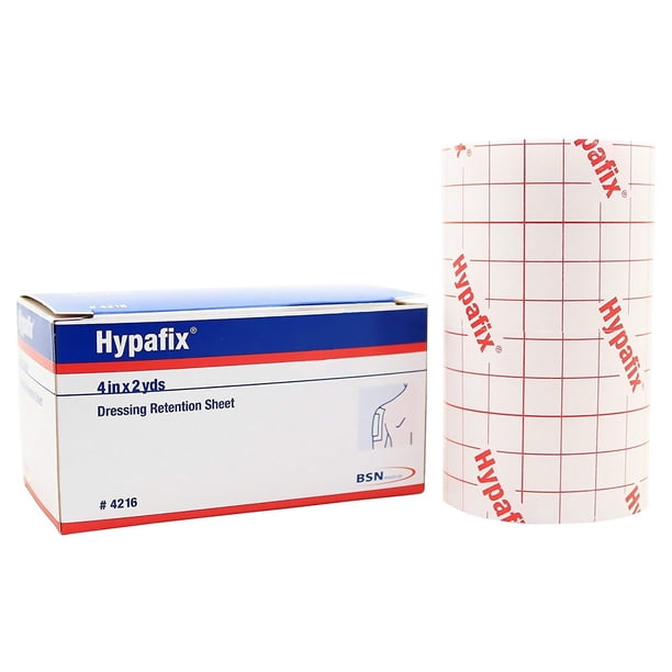 Hypafix White Dressing Retention Tape with Liner NonSterile 4 Inch X 2 ...