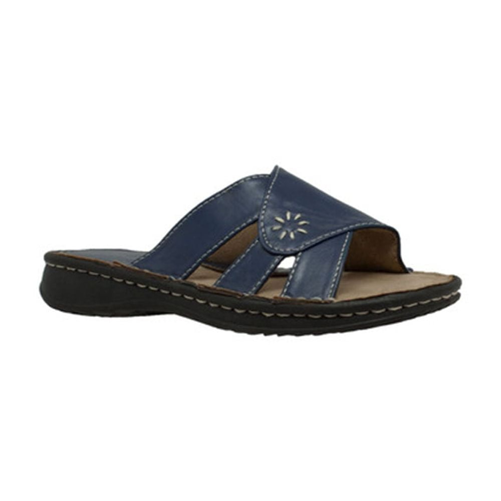 Hypard Shaboom Women's Band Slide Sandal Navy in Size 7 M - Walmart.com