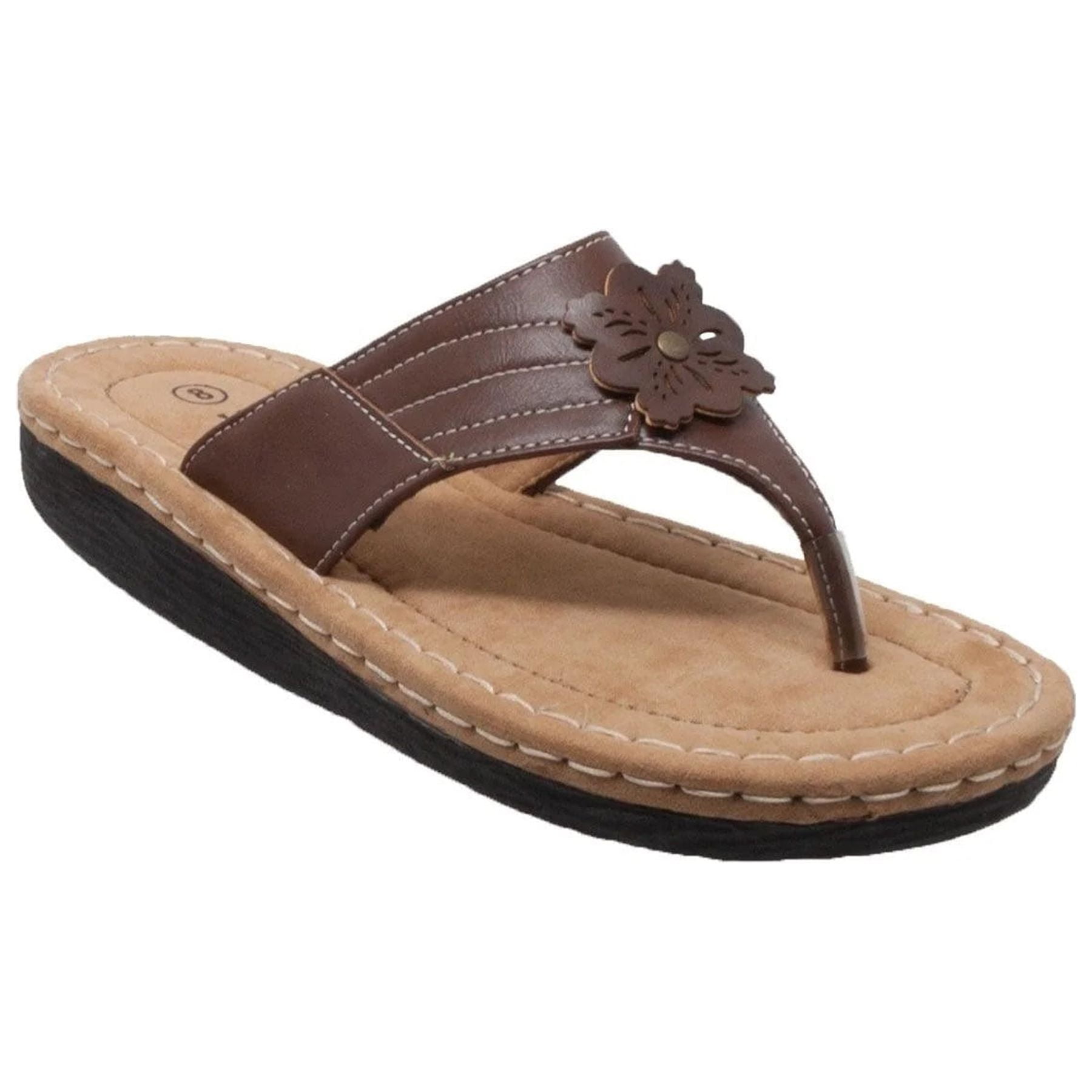 Hypard Shaboom Women's Comfort Thong Sandal Brown in Size 8 M - Walmart.com